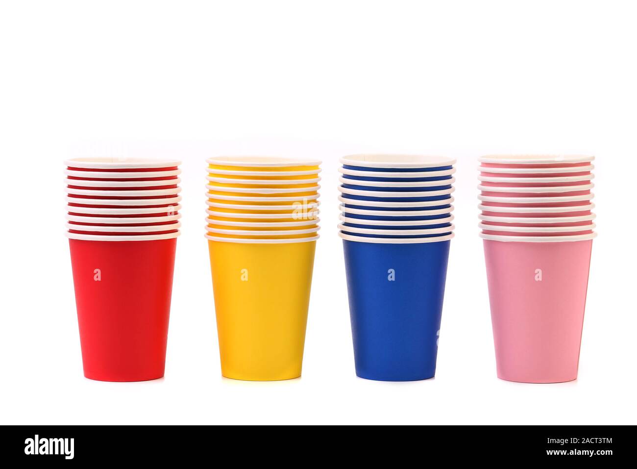 Colorful paper coffee cup Stock Photo - Alamy