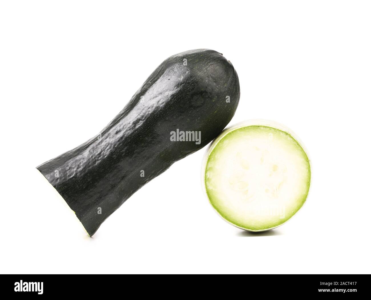 Split fresh marrow sqwash Stock Photo - Alamy