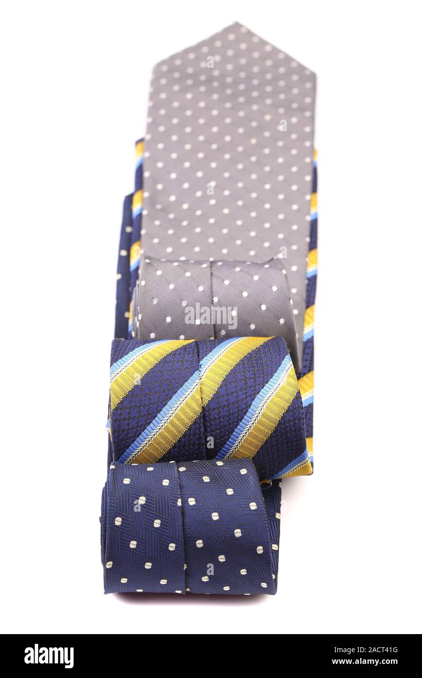 Three multi-colored tie Stock Photo - Alamy