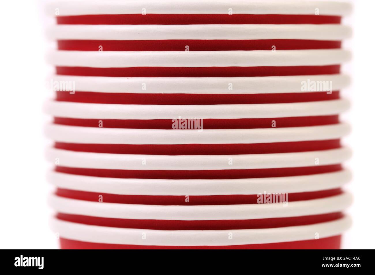 Pile of colorful paper coffee cup. Close up Stock Photo - Alamy