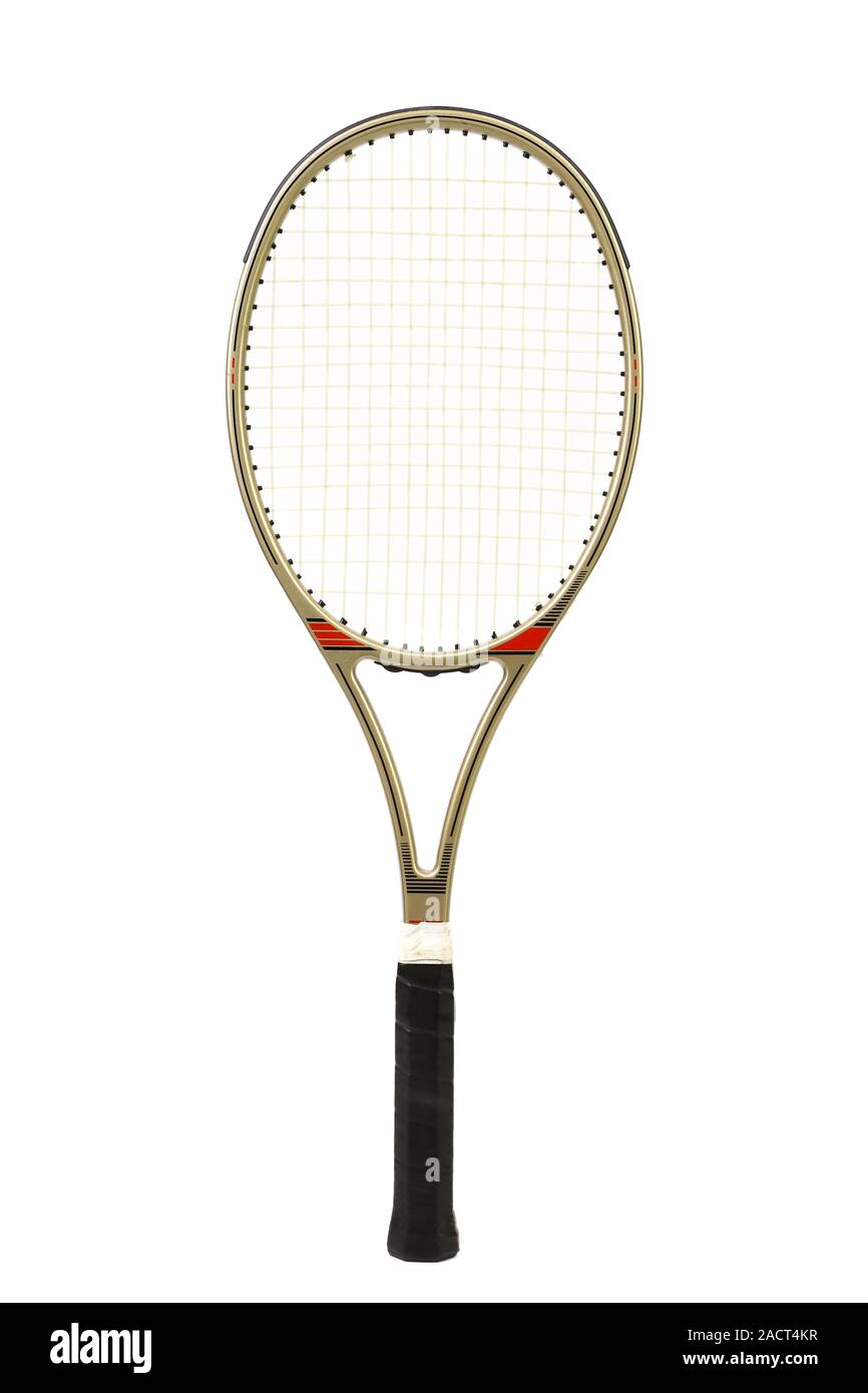 Gray tennis racket Stock Photo - Alamy