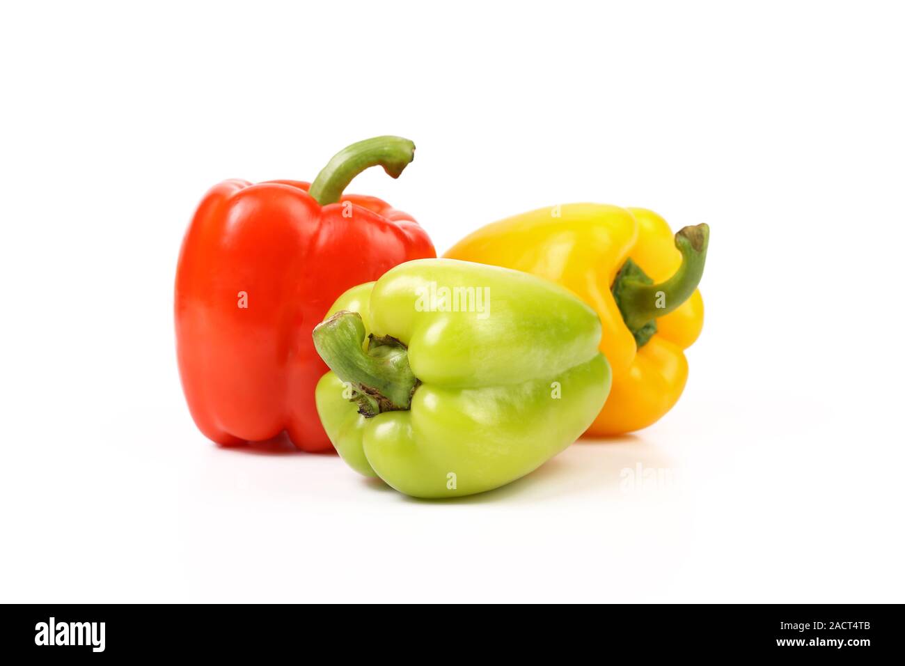 Three colored peppers Stock Photo - Alamy