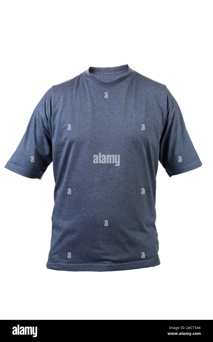 Blue T-shirt. Front Stock Photo - Alamy