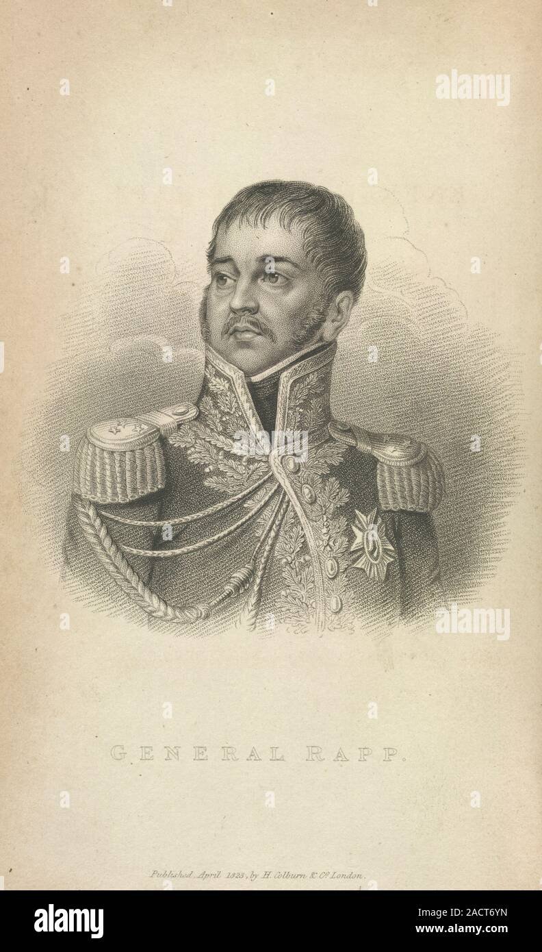 General Jean Rapp, Comte. (1771-1821). French soldier and one of ...