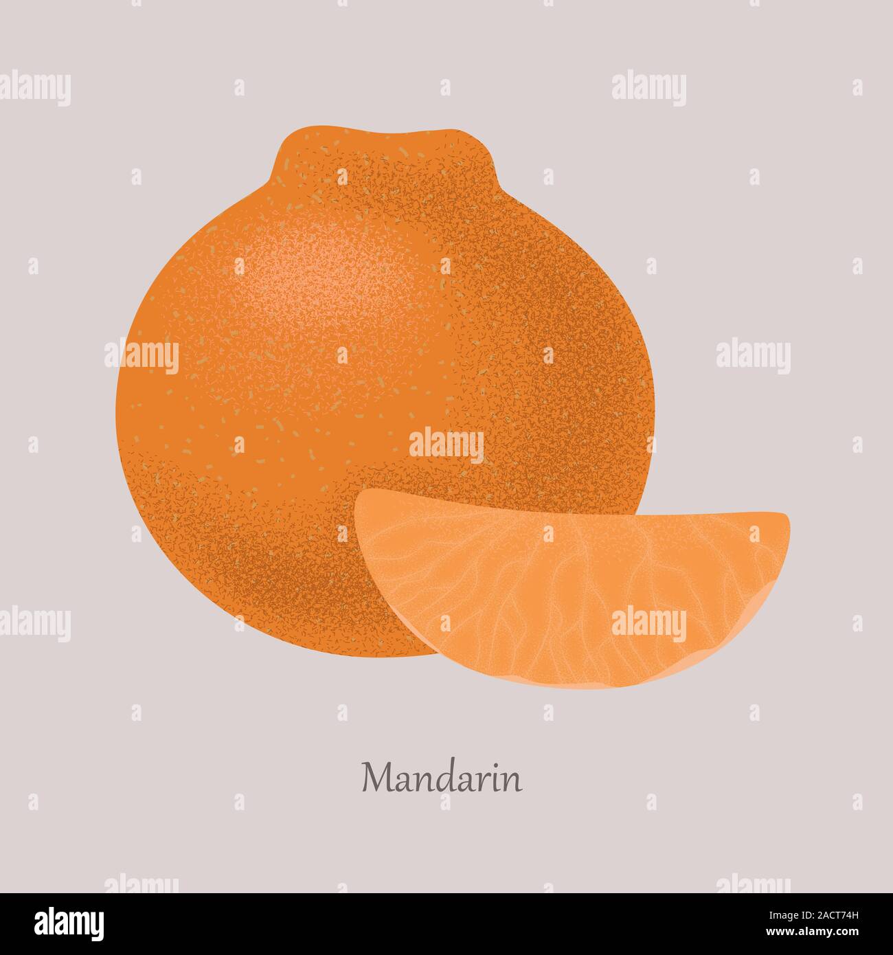 Delicious sweet juicy clementine Stock Vector Images - Alamy