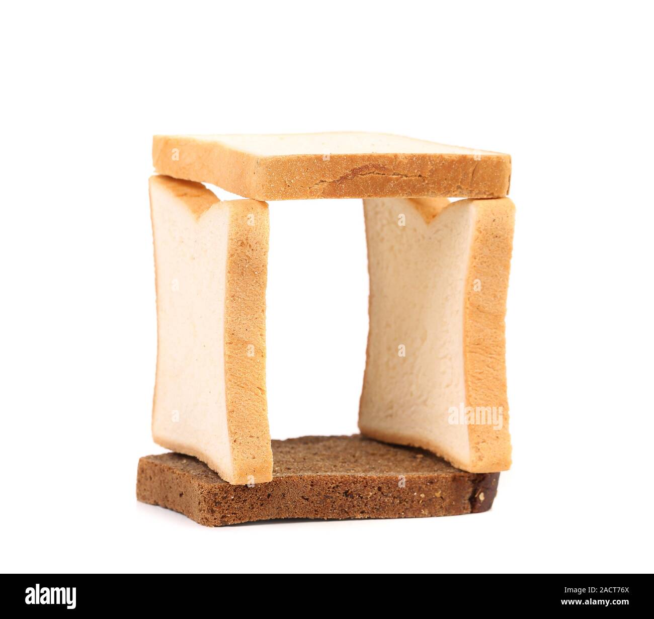 Square of bread Stock Photo - Alamy
