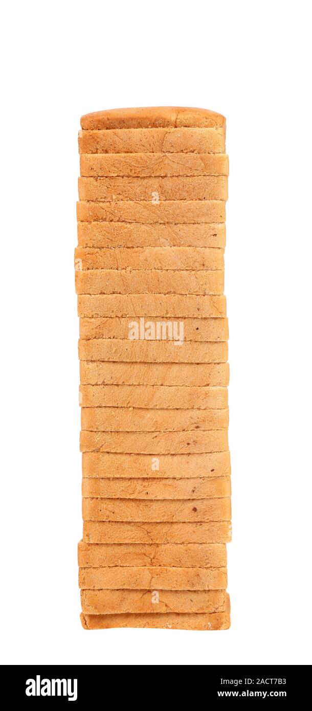 Stack of sliced white bread Stock Photo - Alamy