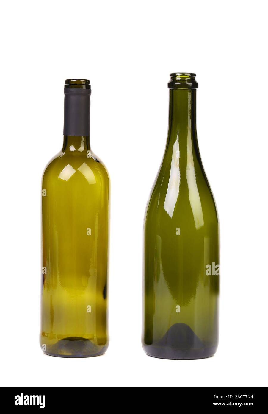 Two wine bottles Cut Out Stock Images & Pictures - Alamy
