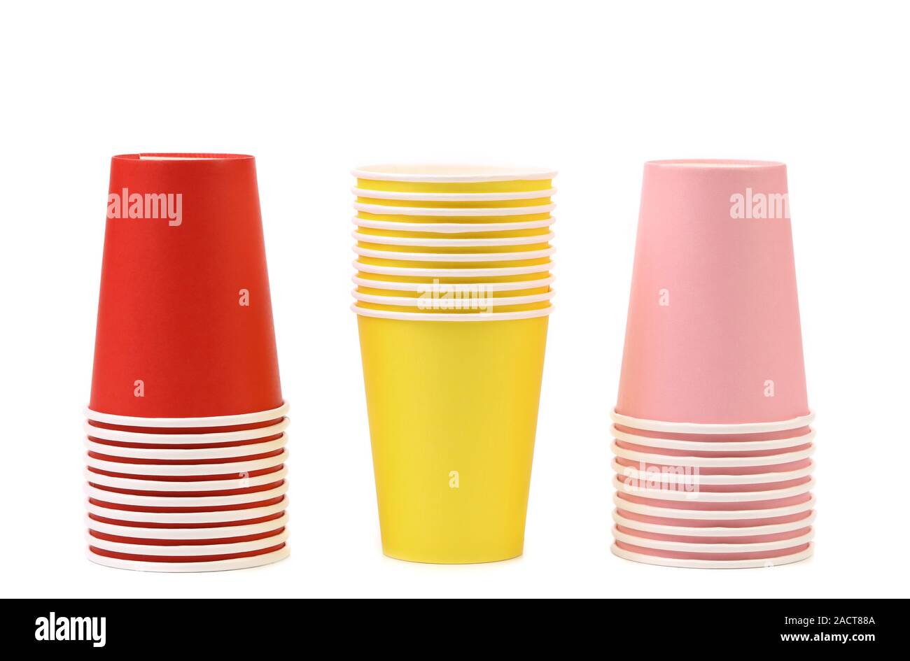 Colorful paper coffee cup Stock Photo - Alamy