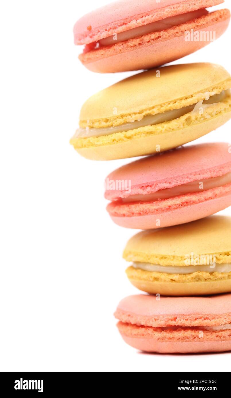 Stack of traditional French macarons Stock Photo - Alamy
