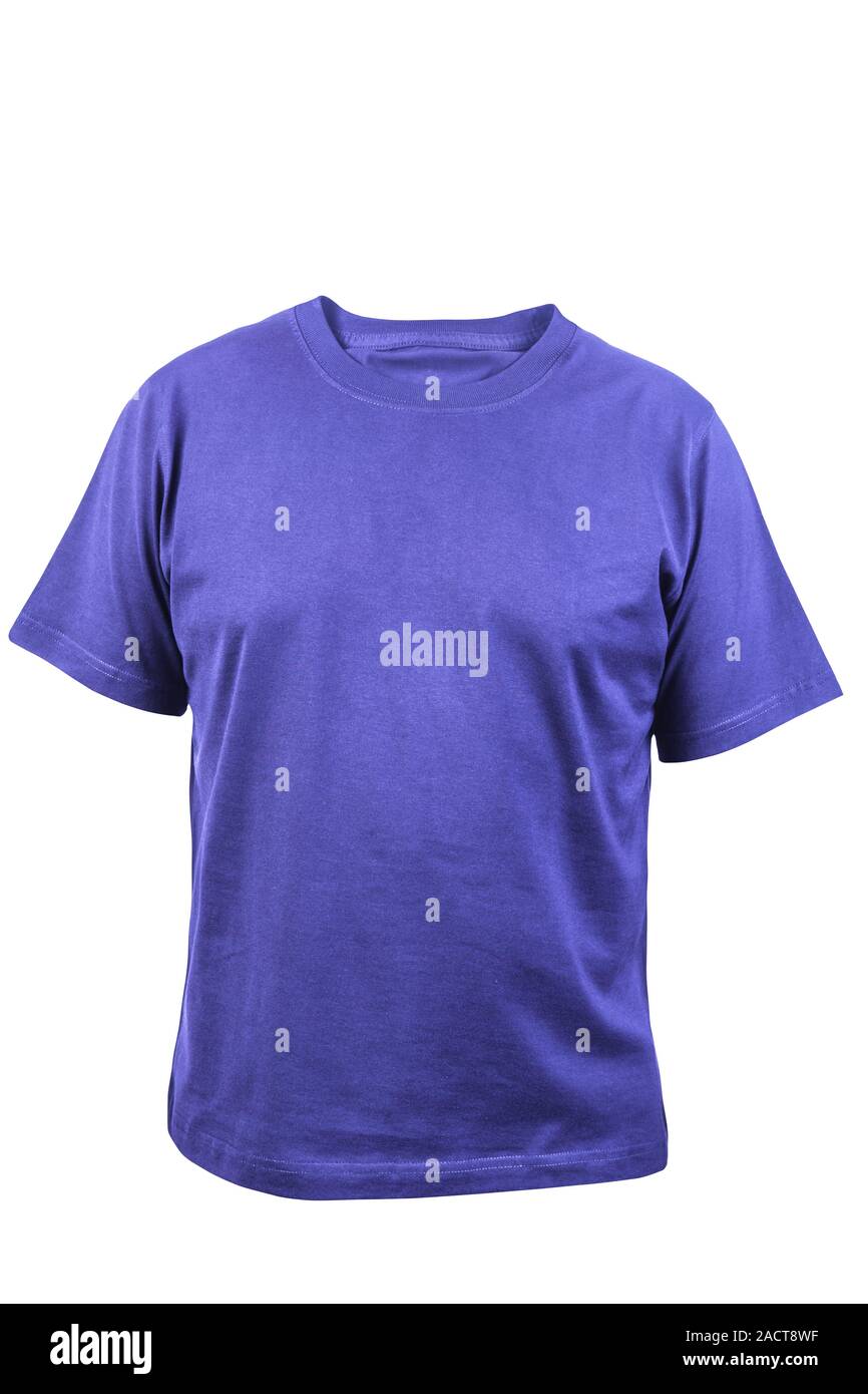 Blue T-shirt. Front Stock Photo - Alamy