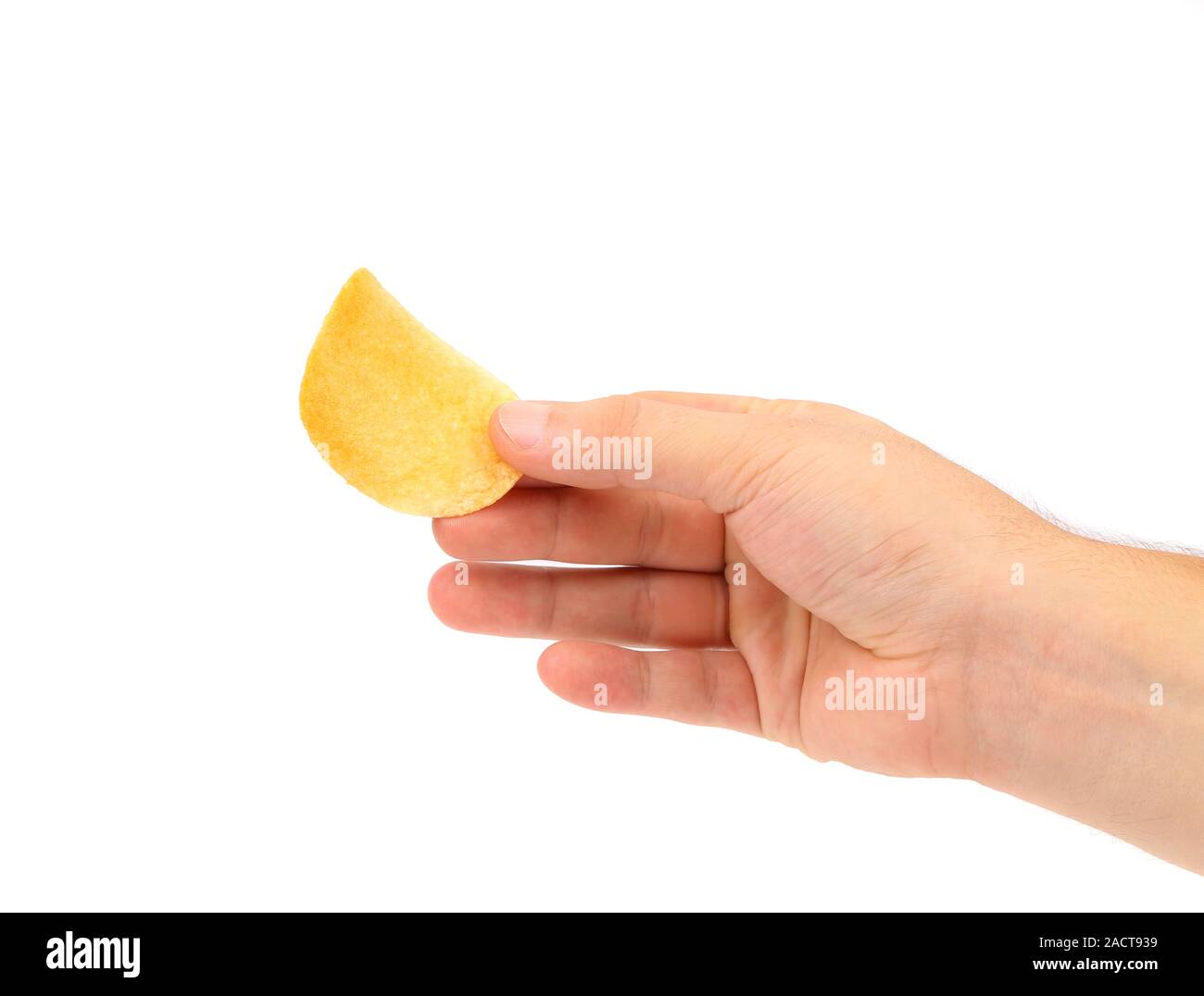 Hand potato chip Cut Out Stock Images & Pictures - Alamy