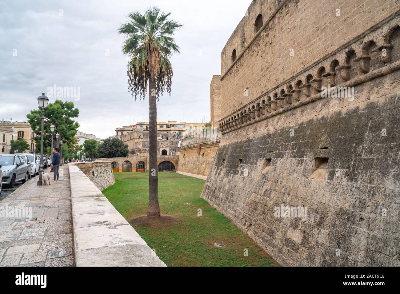 Swabian castle or Castello Svevo, a medieval landmark of Apulia ...