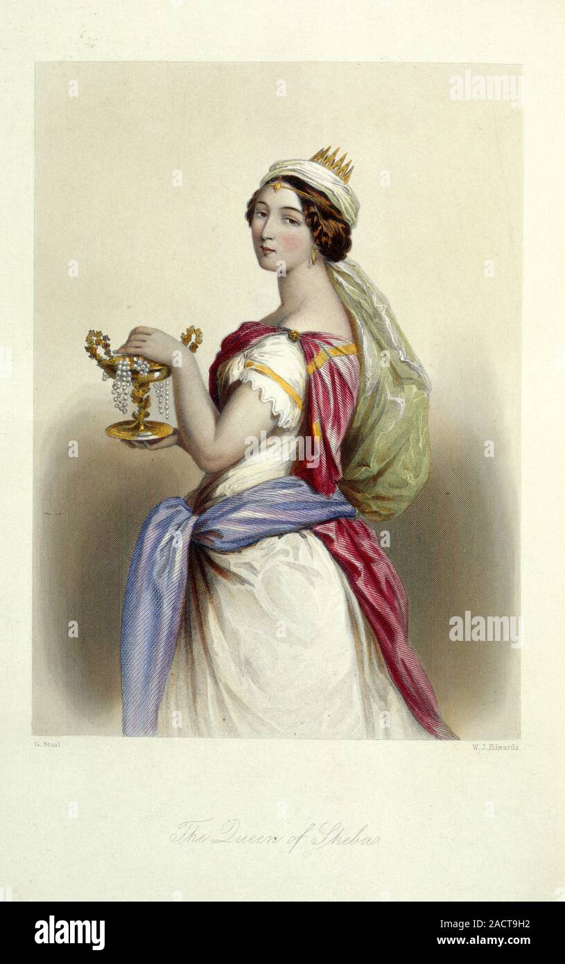 The Queen of Sheba. Portrait. Image taken from The Bible Gallery ...