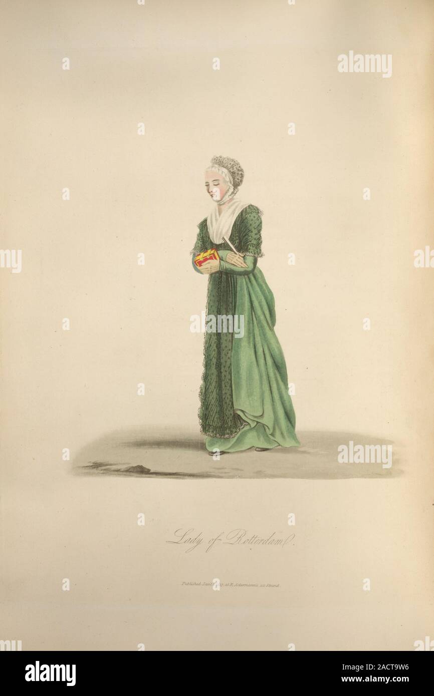 A Dutch lady of Rotterdam. Image taken from The Costume of the ...