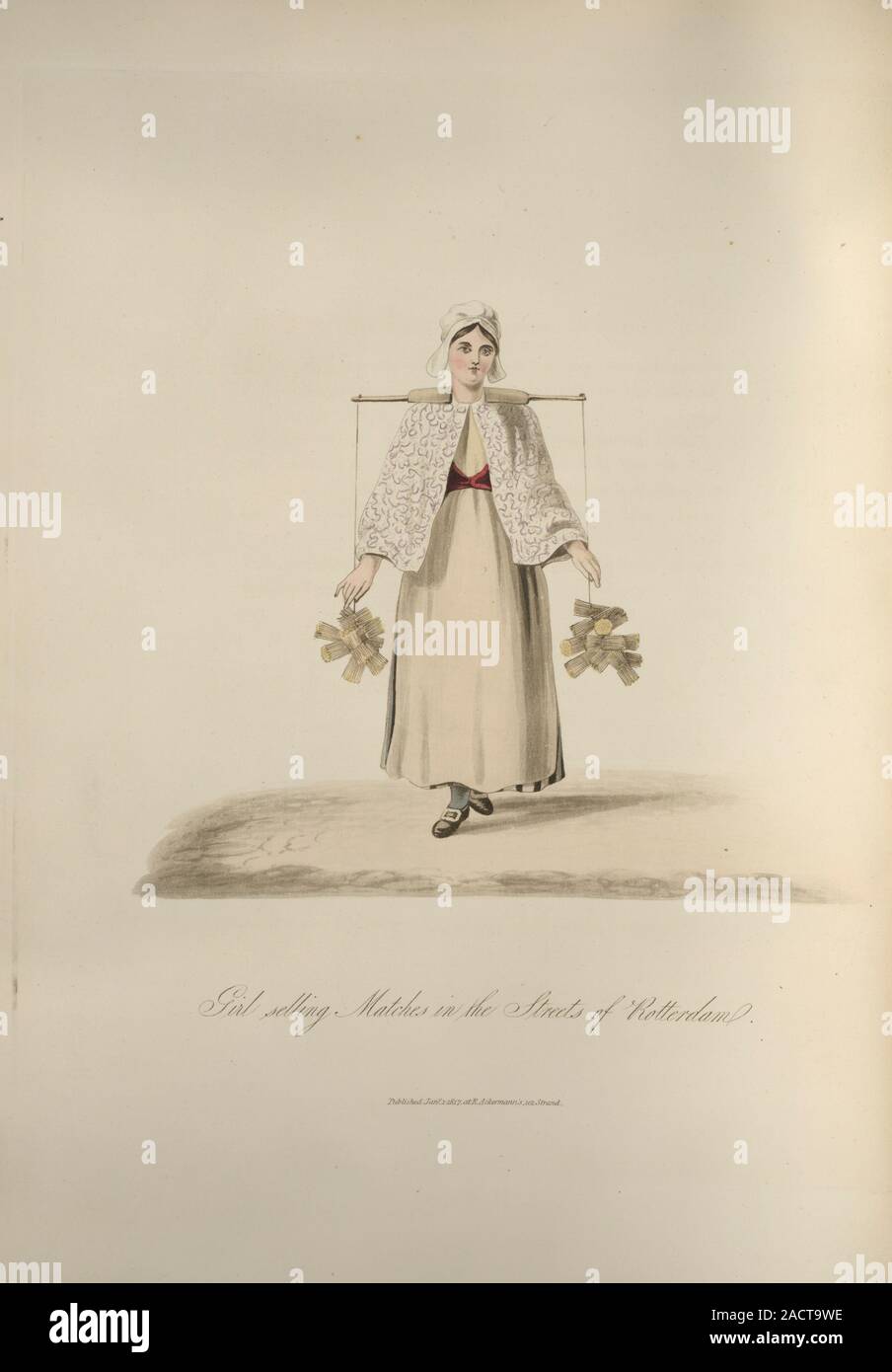 Girl selling matches in the streets of Rotterdam. Image taken from The ...