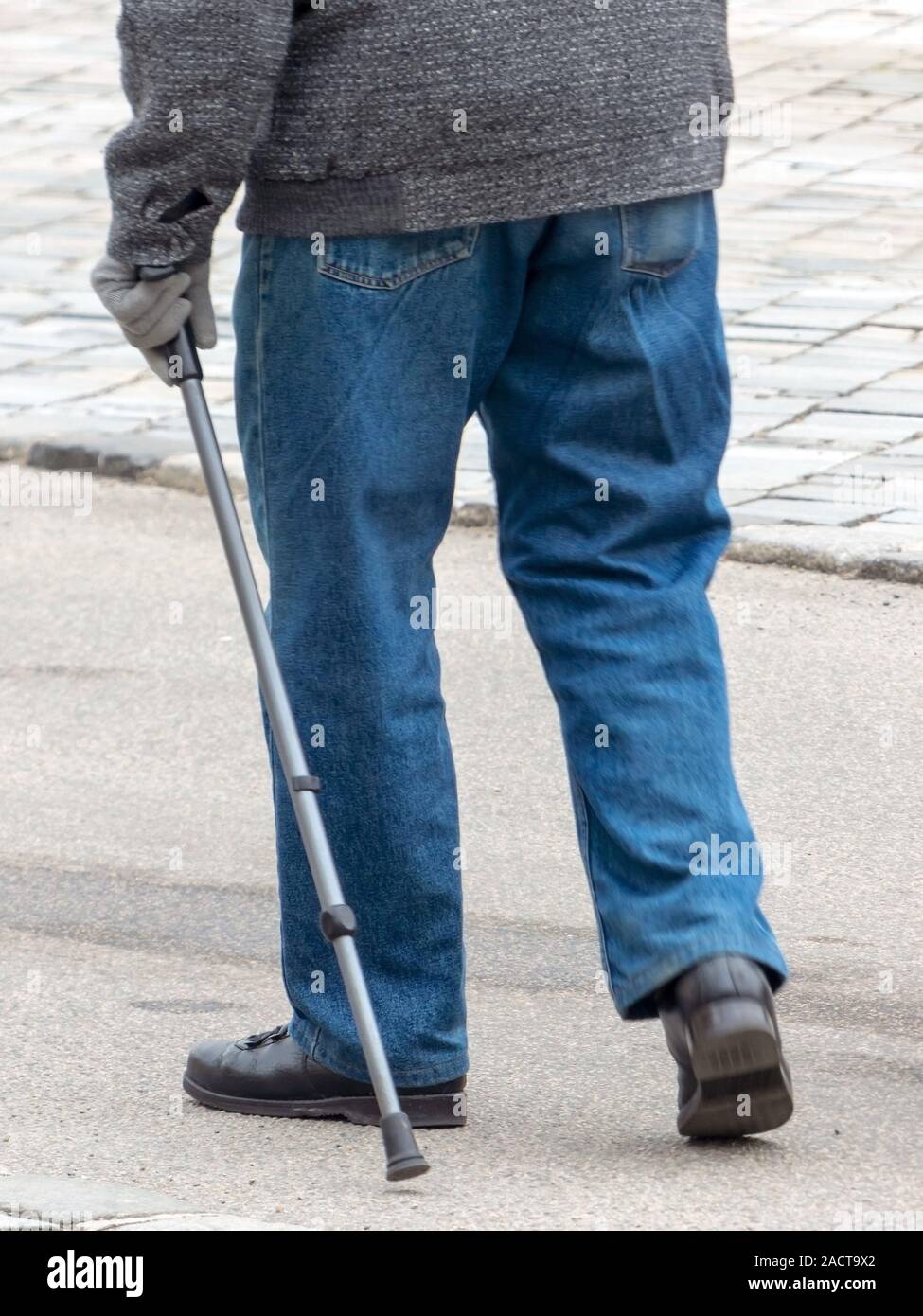 Man walking stick hi-res stock photography and images - Alamy