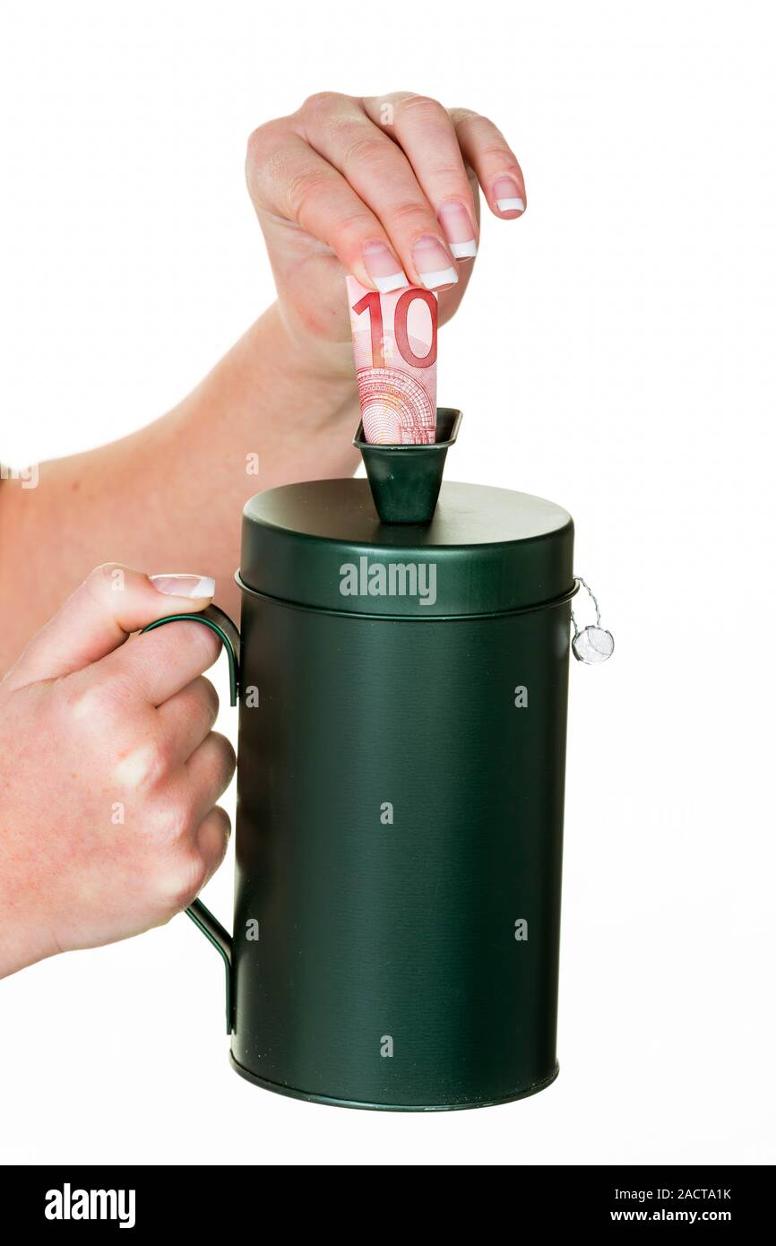 Hand donation box hi-res stock photography and images - Alamy