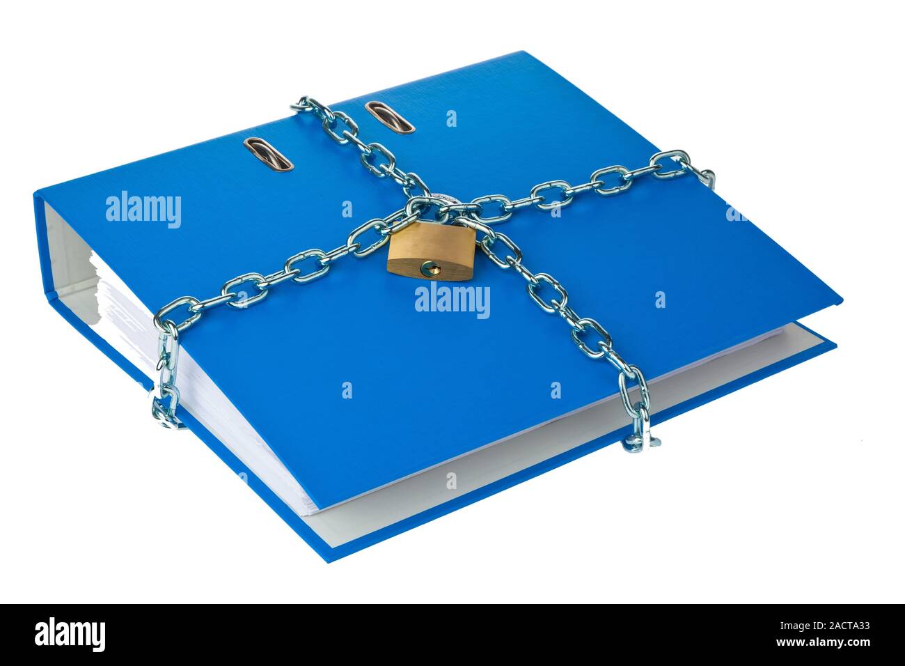 Files folder closed with chain Stock Photo - Alamy