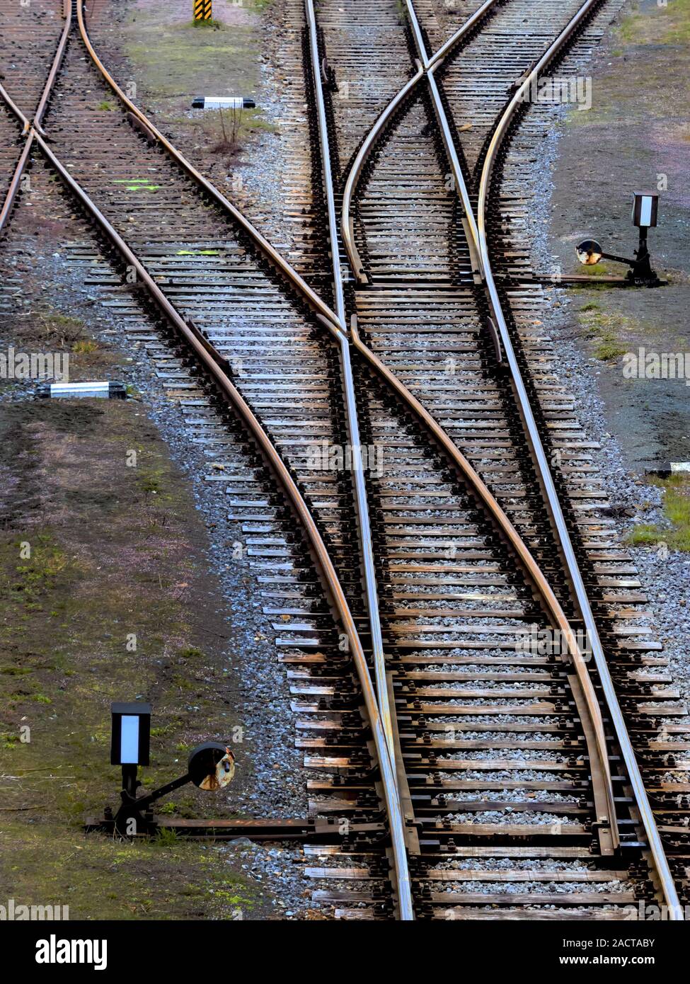 Railway switch hi-res stock photography and images - Alamy