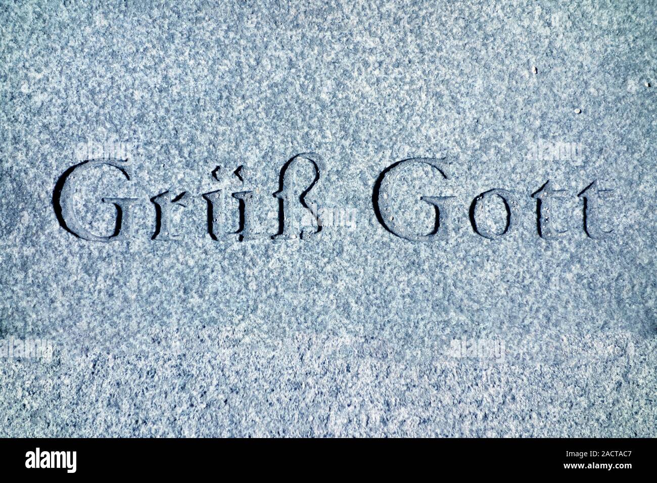 Grüß Gott logo Stock Photo - Alamy