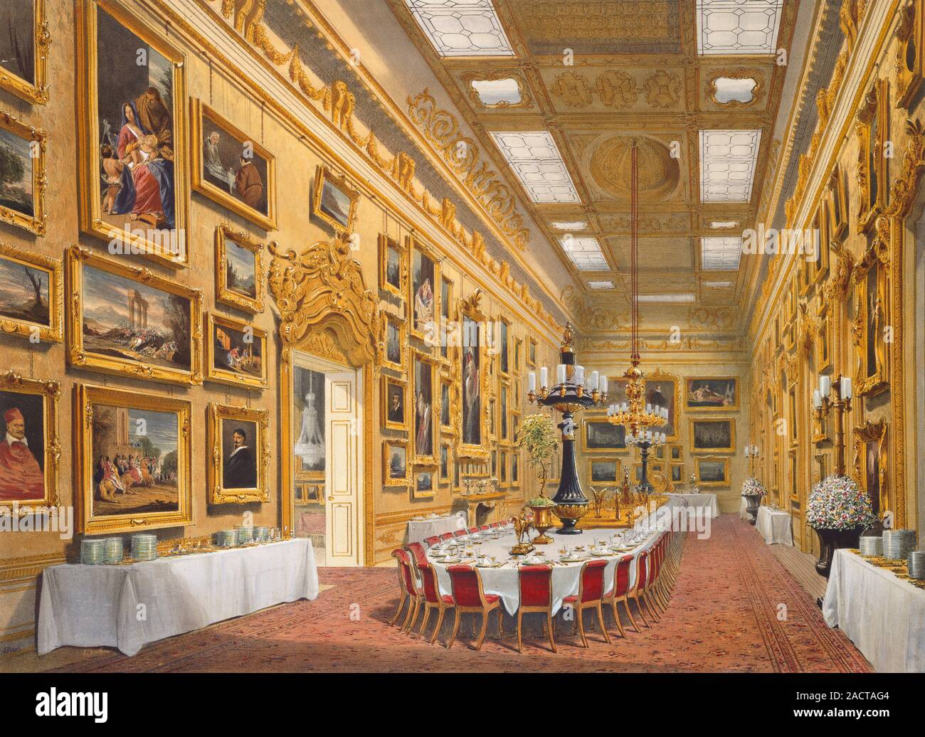 The Waterloo Gallery at Apsley House. Image taken from Apsley House and ...