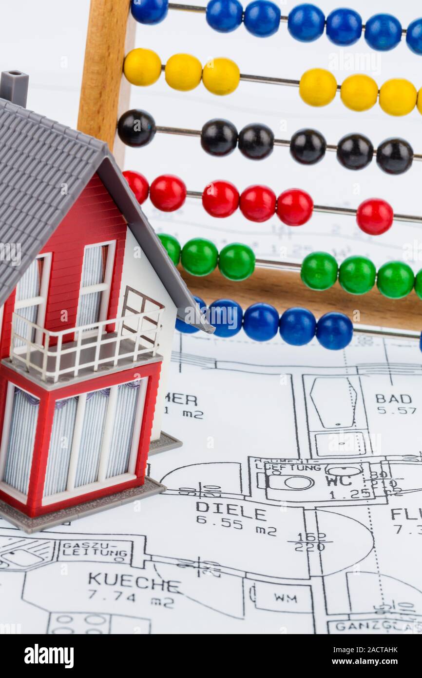 house, abacus, building plan Stock Photo - Alamy