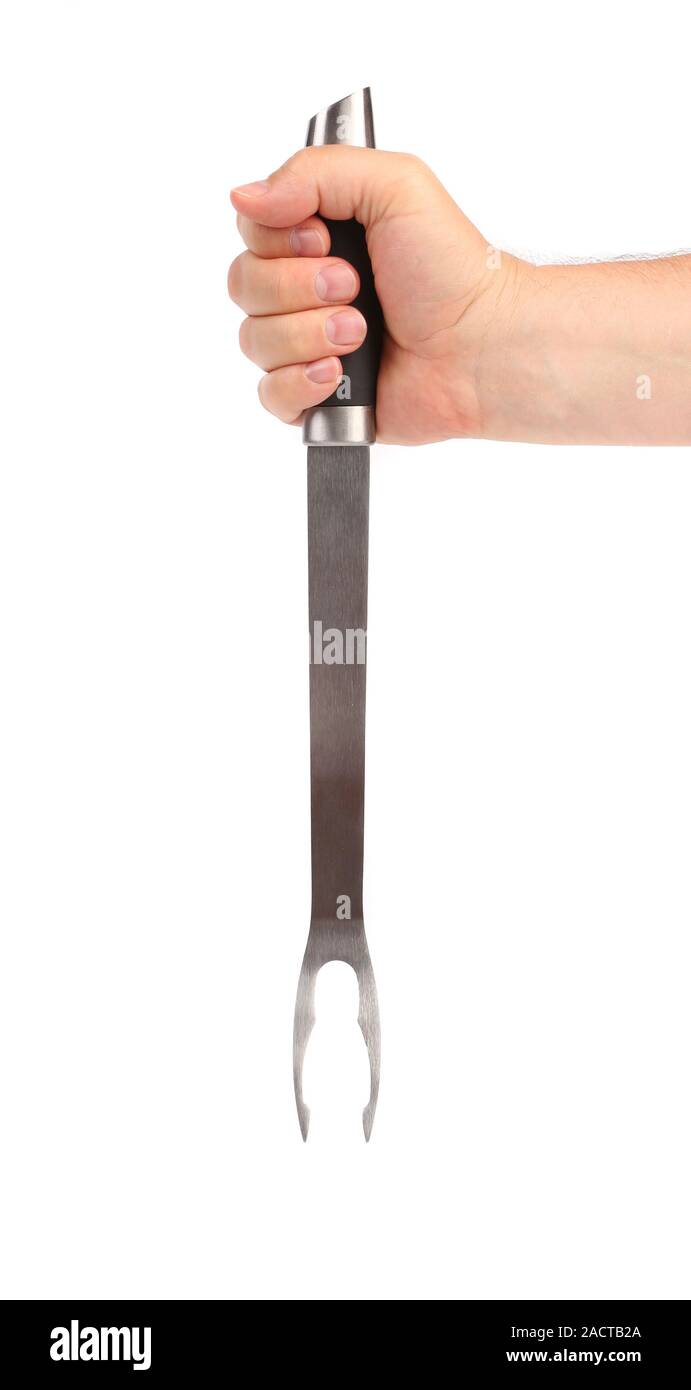 Fork in a hand Stock Photo - Alamy