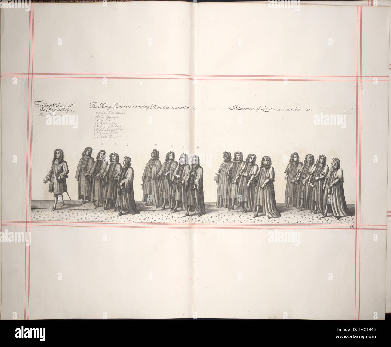 Coronation of James II a part of the formal procession: the closet ...