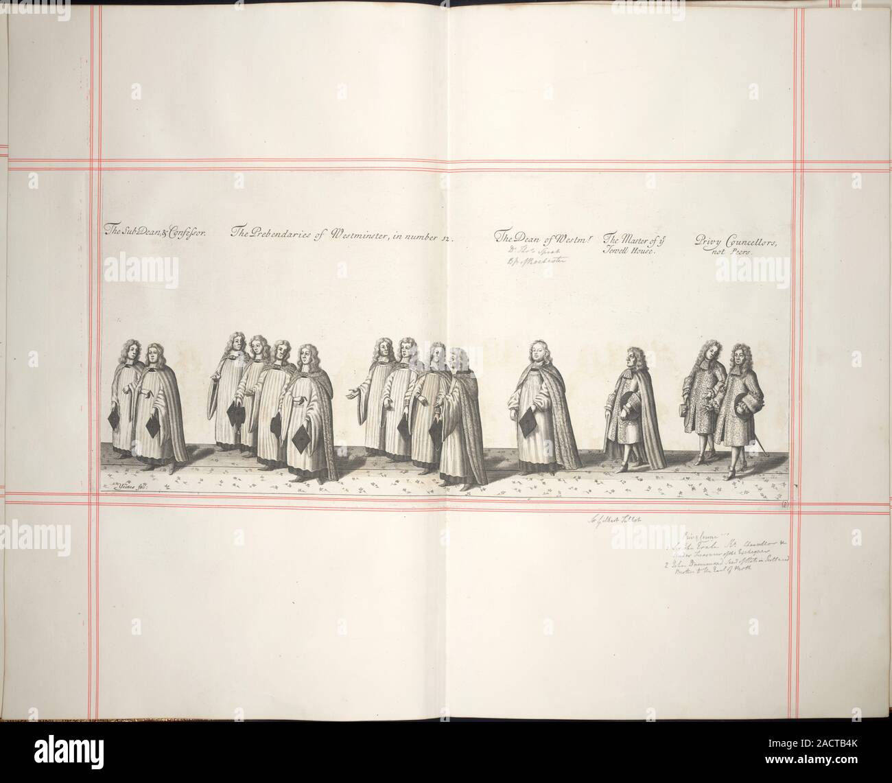 Coronation of James II a part of the formal procession: the sub Dean ...
