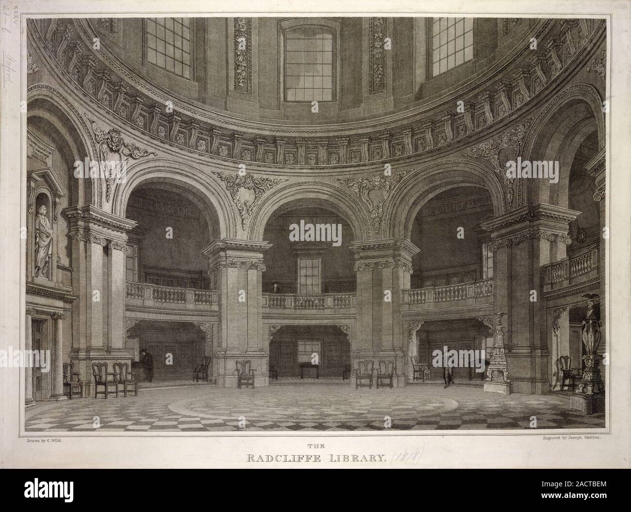 Interior view of Radcliffe Library. Image taken from Internal View of ...