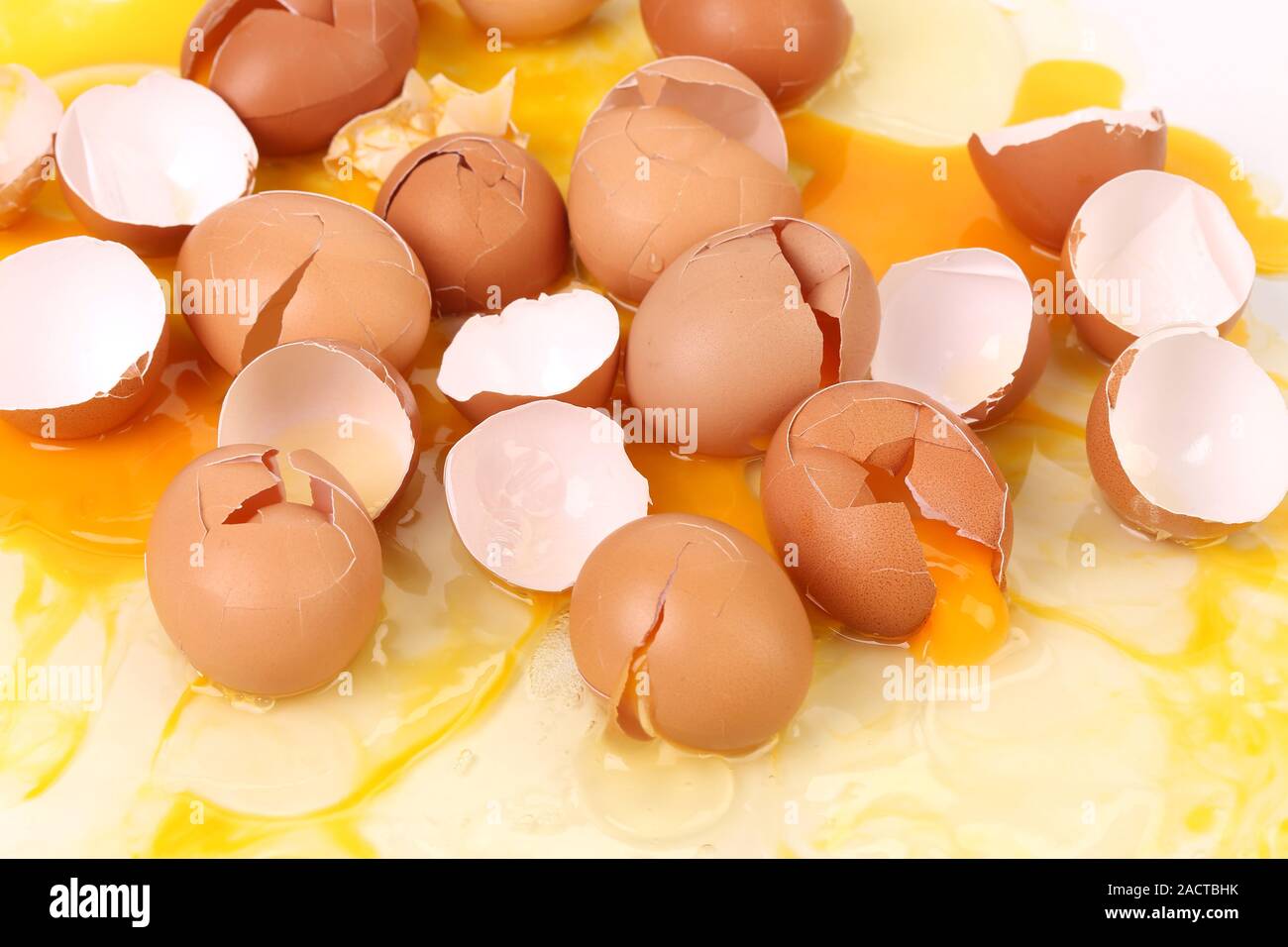 Broken Egg Shells Stock Photo - Alamy