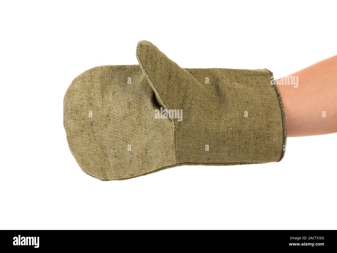 Working gauntlet on hand Stock Photo - Alamy