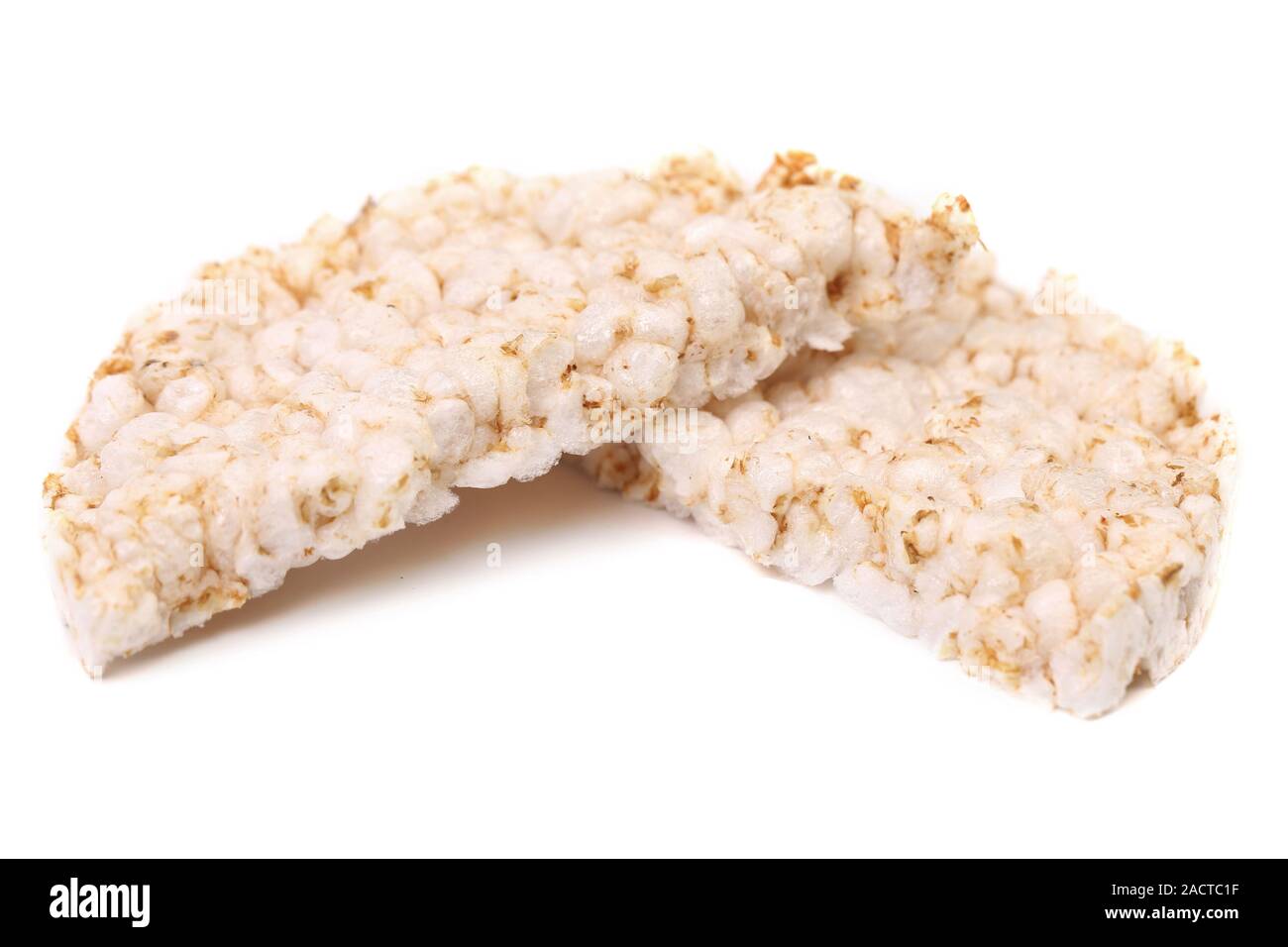 Puffed rice snack .White background Stock Photo - Alamy