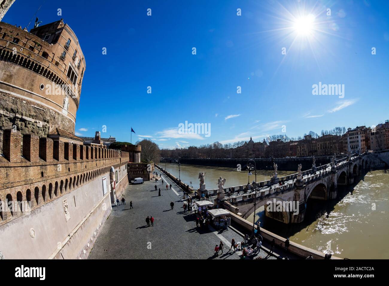 Rome. angel bridge Stock Photo - Alamy