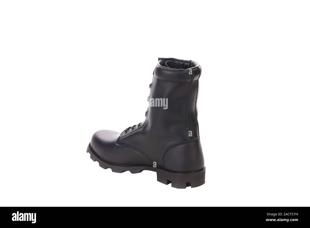 High leather man's boot Stock Photo - Alamy