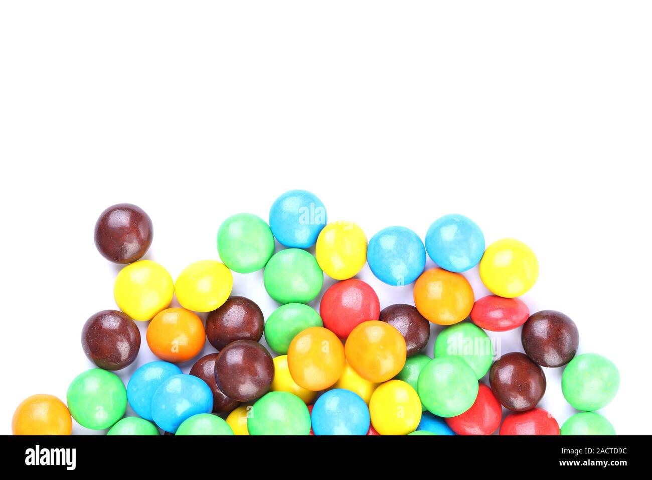 Chocolate balls in colorful glaze Stock Photo - Alamy
