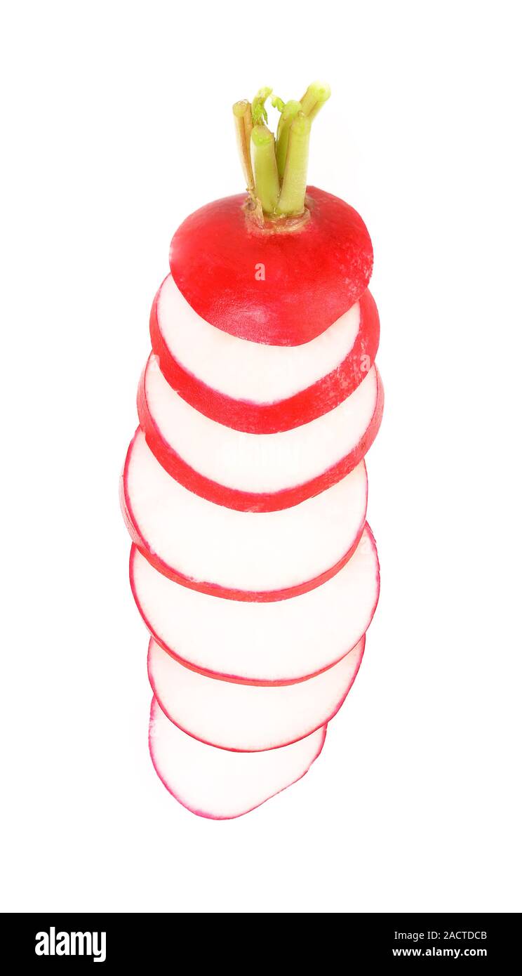 Lined radish slices Stock Photo - Alamy