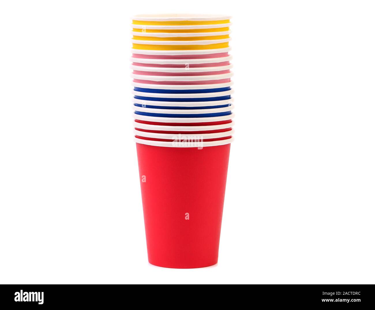 Colorful paper coffee cup Stock Photo - Alamy