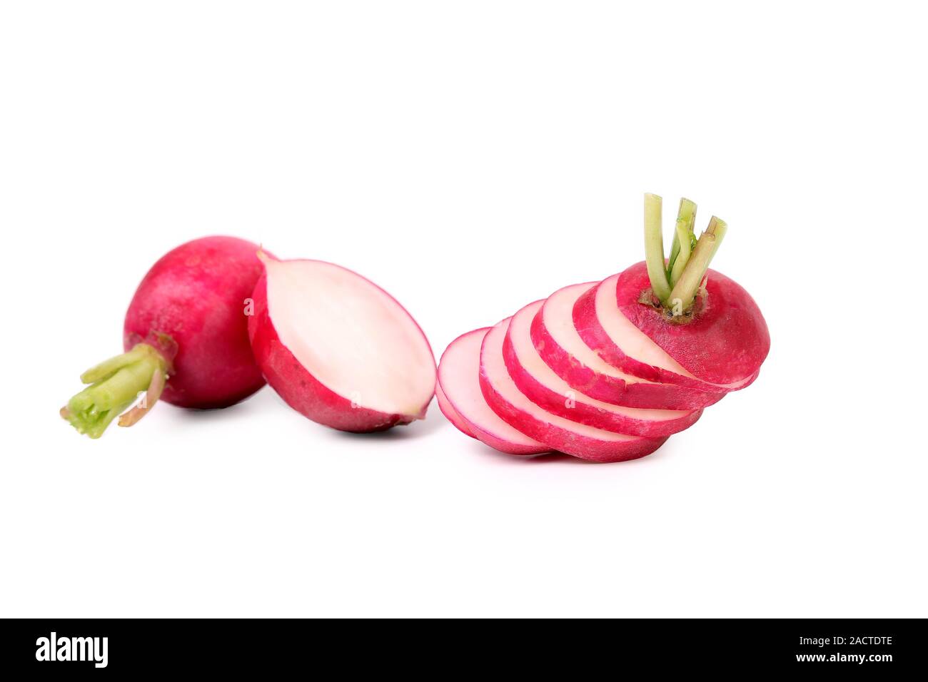 Fresh sliced radish and whole Stock Photo - Alamy