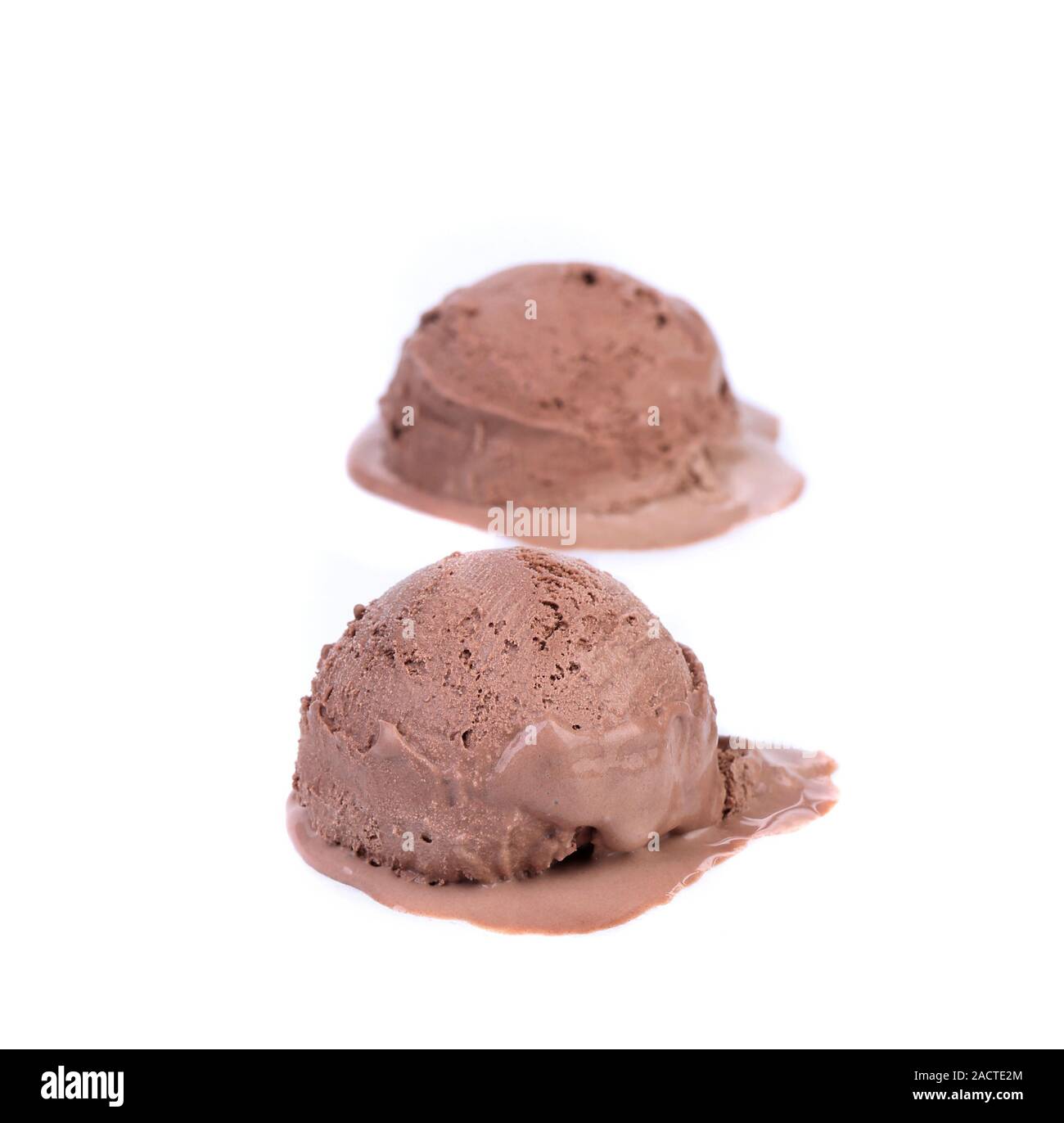 Two balls chocolate ice cream hi-res stock photography and images - Alamy