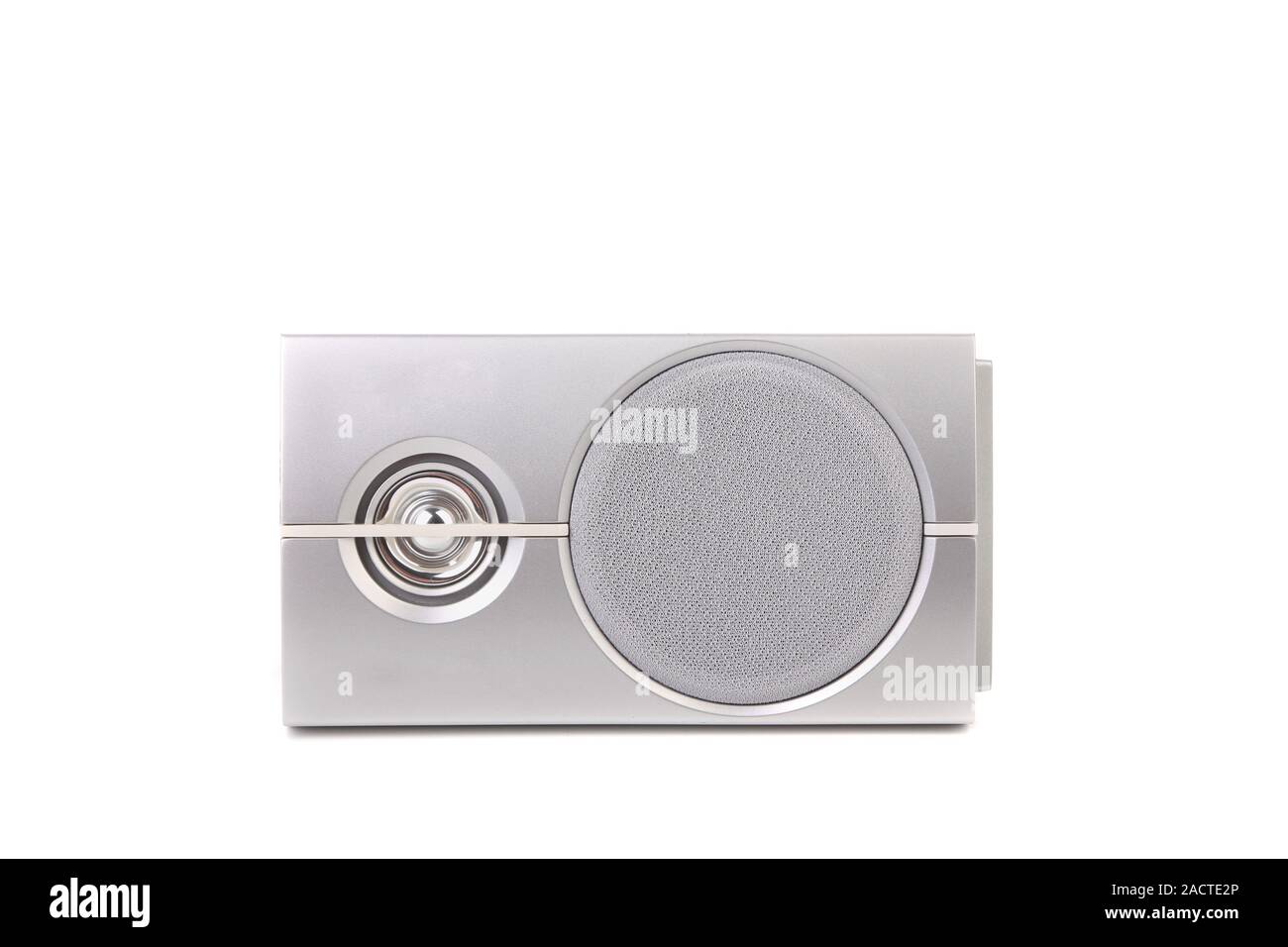 Gray sound speaker Stock Photo - Alamy
