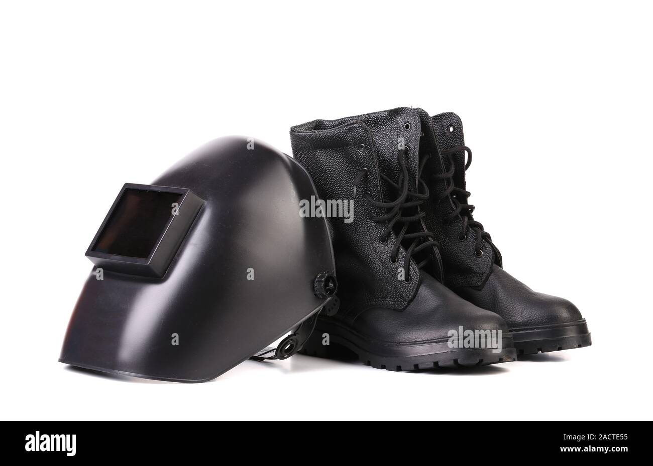 Safety working boots hard Cut Out Stock Images & Pictures - Alamy