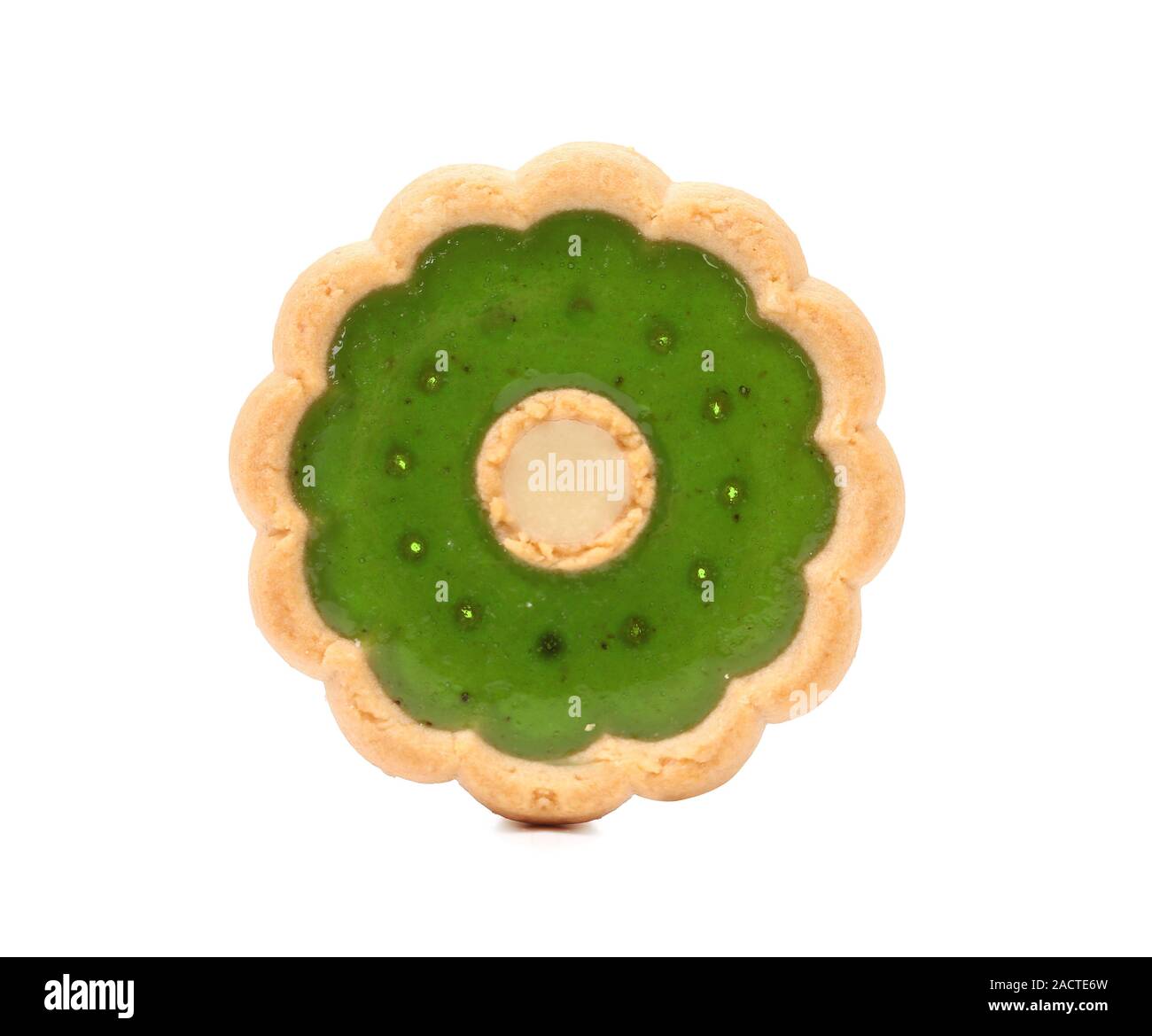 Biscuit with kiwi jam Stock Photo - Alamy