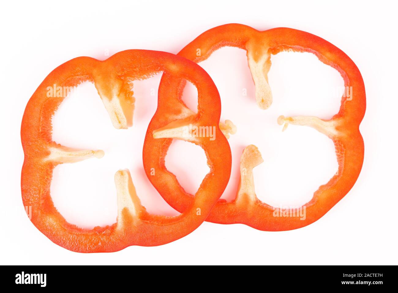 sweet peppers sliced in pieces Stock Photo - Alamy