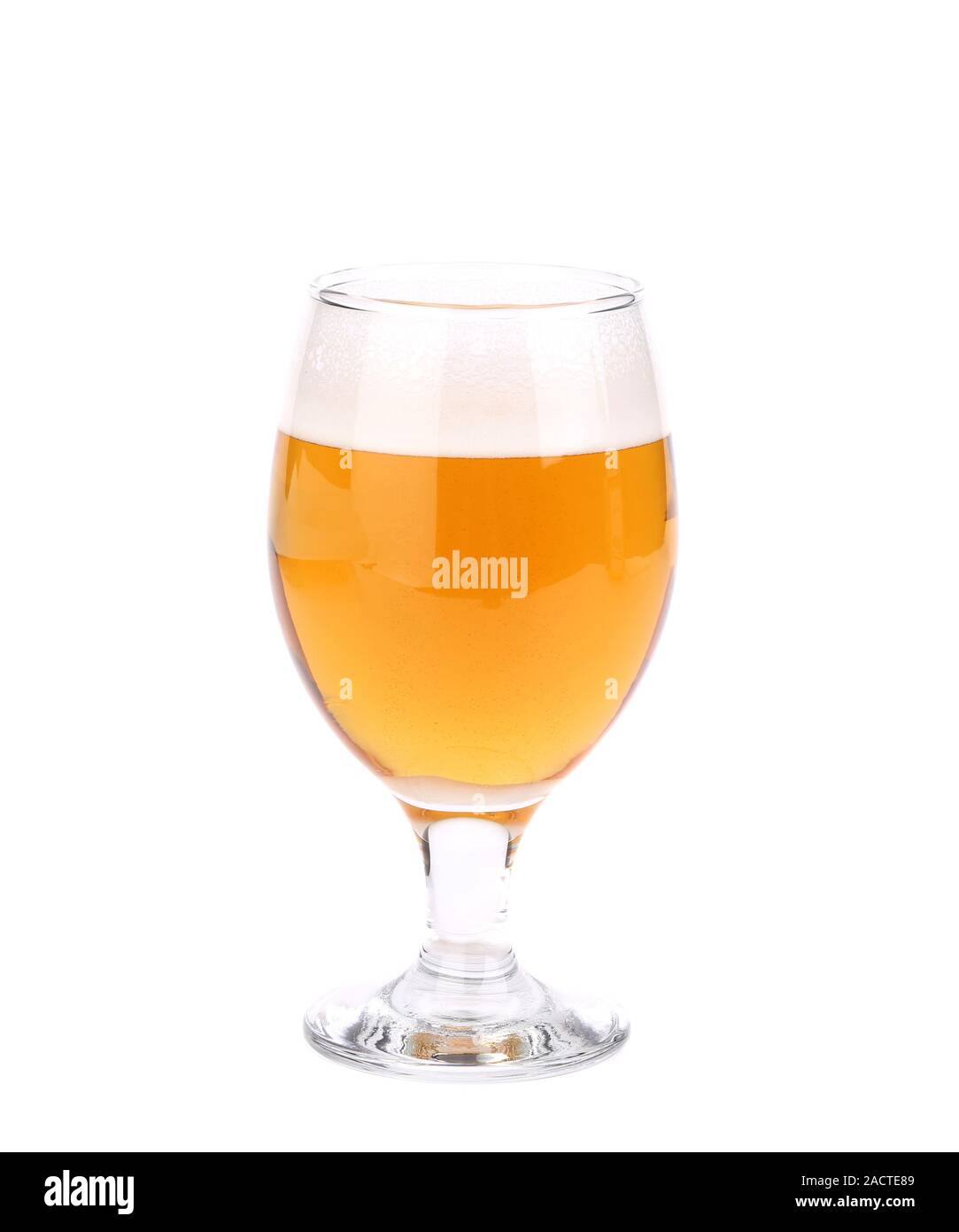 Wine goblet of beer Stock Photo - Alamy