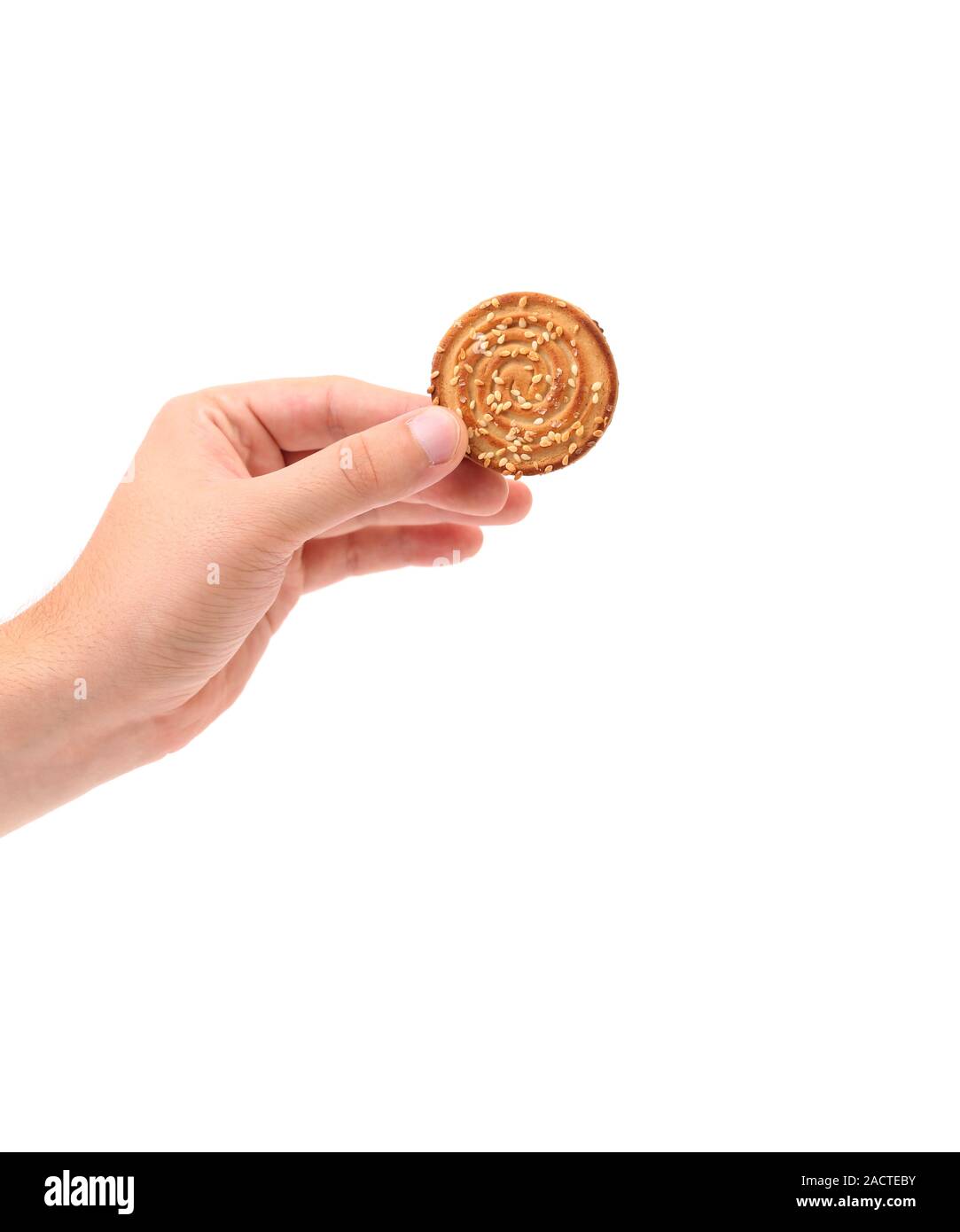 Closeup hand eating cake Cut Out Stock Images & Pictures - Alamy