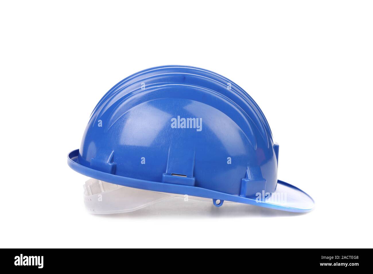 Blue hard hat Stock Photo - Alamy