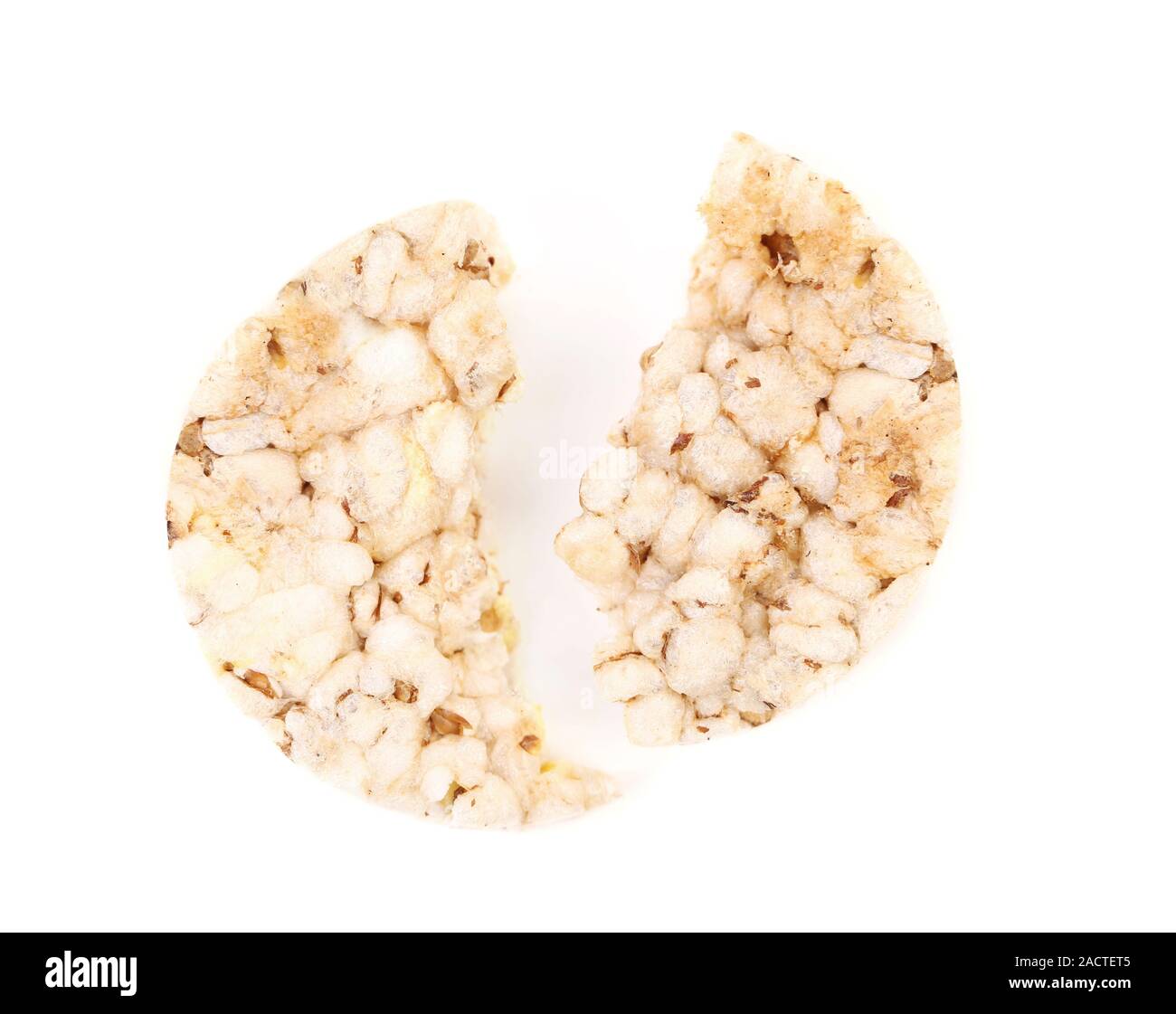 Puffed rice snack.white background Stock Photo - Alamy