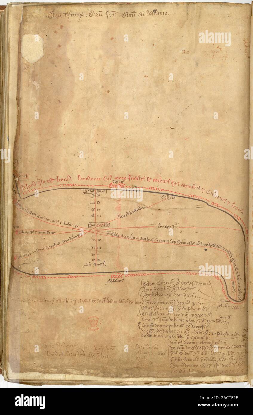 Map of Roman military roads Stock Photo - Alamy